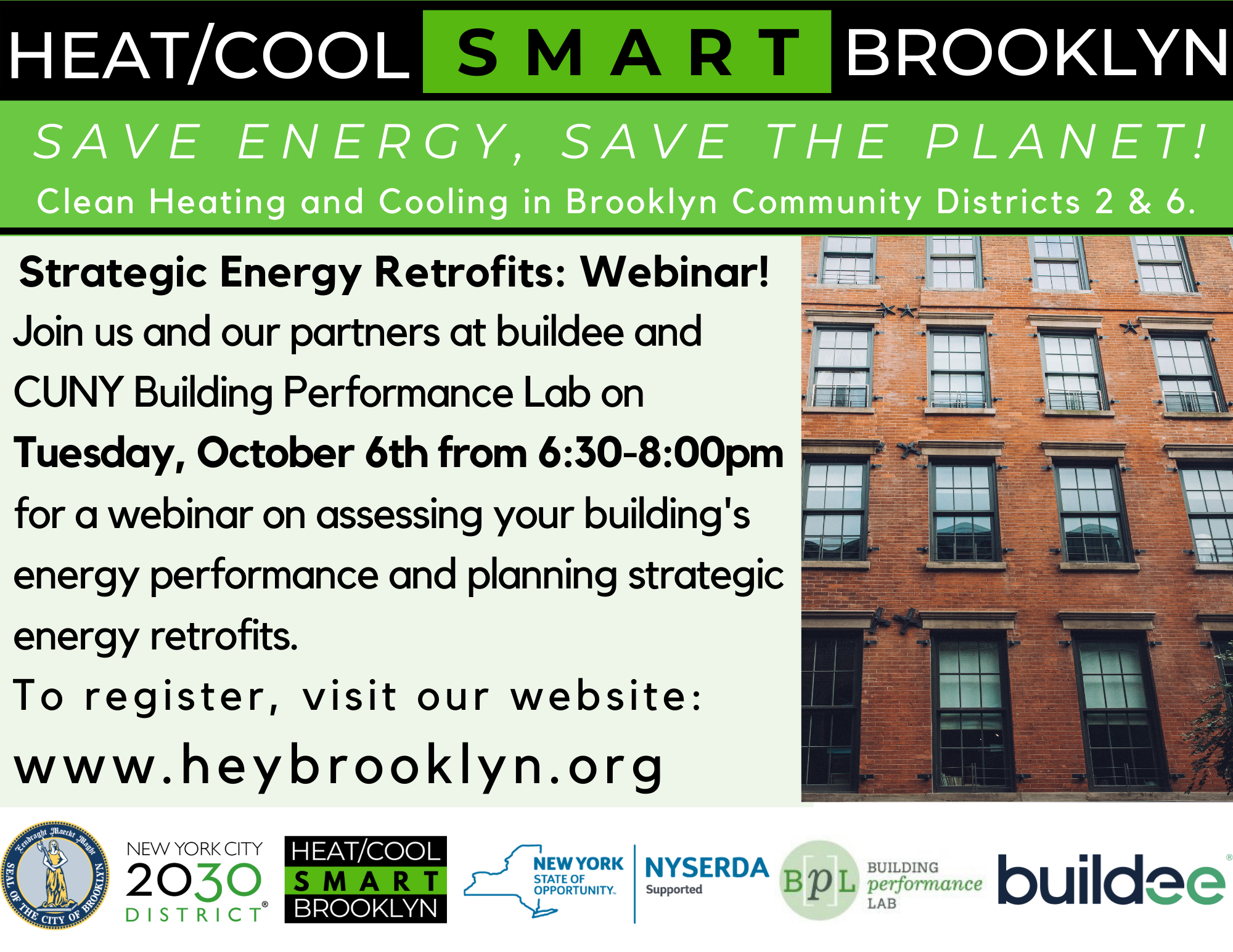 buildee Hosting Webinar on 10/6 with NYC 2030 District & CUNY BPL